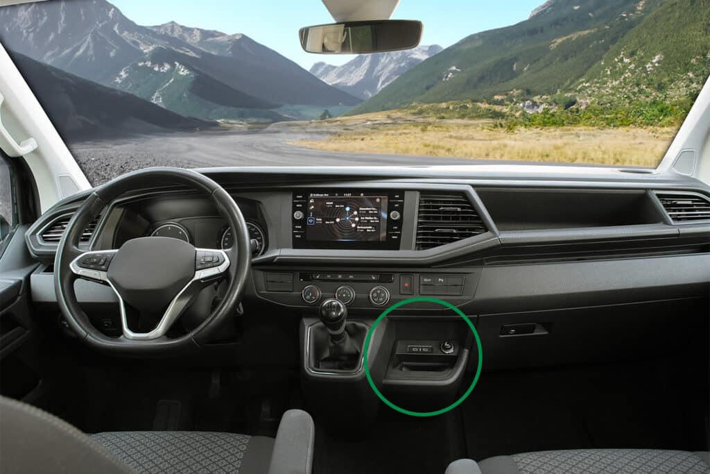 Induktives Laden für VW T6.1 - Qi-zertifizierte INBAY Lösung
